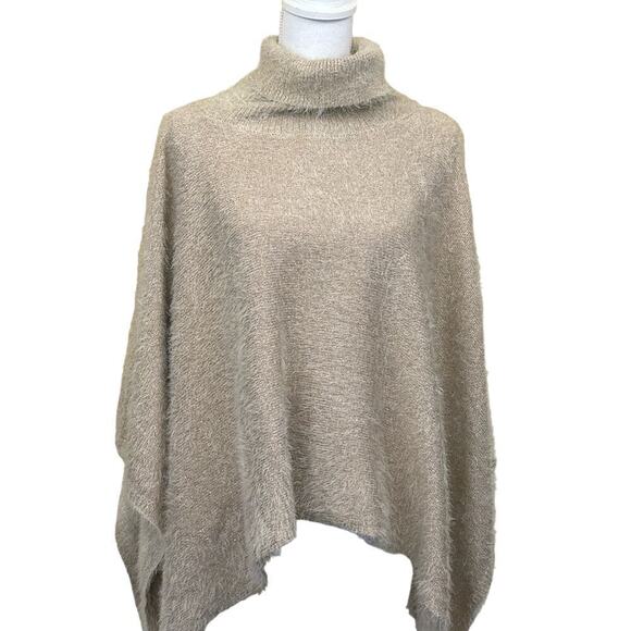Akemi + Kin | Sweaters | Akemi Kin Tangold Turtleneck Poncho One Size ...